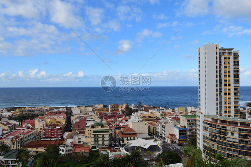 特内里费岛的拉克鲁斯港景观高清图片下载-正版图片503996973-摄图网