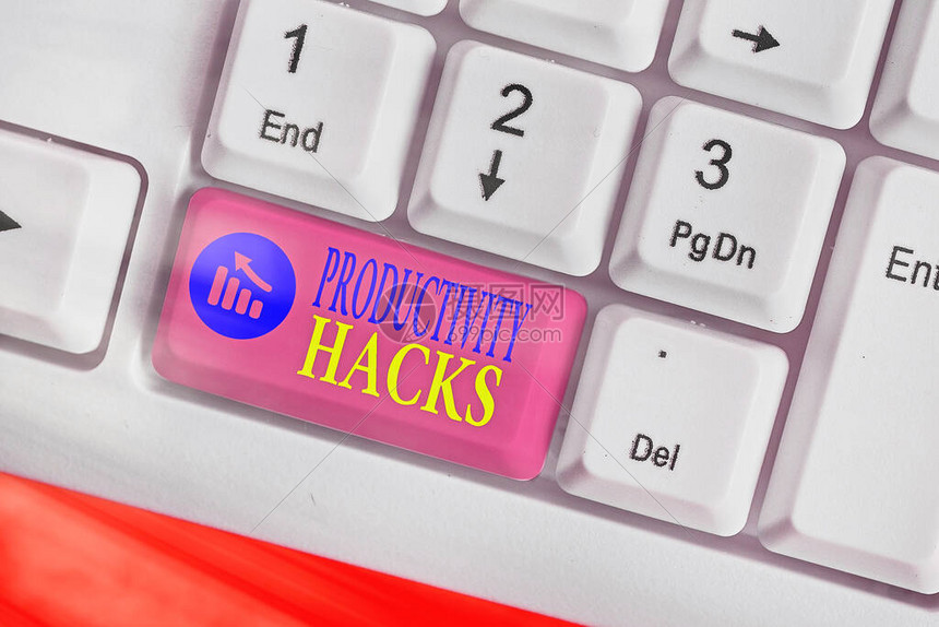 显示生产率Hacks的写作说明用商业概念来形容在相同时间里能做高清图片下载-正版图片504046804-摄图网