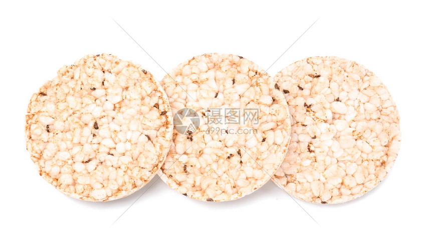 白色背景上的米饭脆饼高清图片下载-正版图片504065784-摄图网