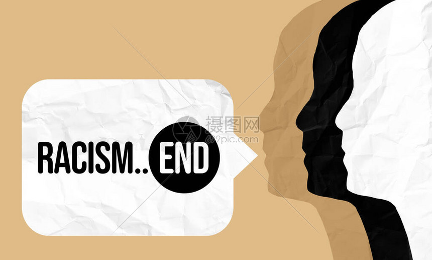 人头纸和文字种族主义肤高清图片下载-正版图片504120782-摄图网