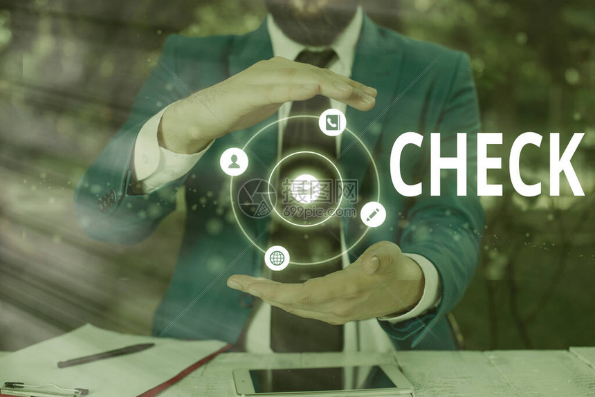Check为测试准确质量或满意状况而进行检查的业务概念16226高清图片下载-正版图片504174450-摄图网