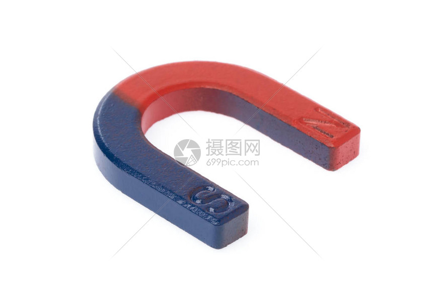 U形状钢铁磁在白高清图片下载-正版图片504221935-摄图网