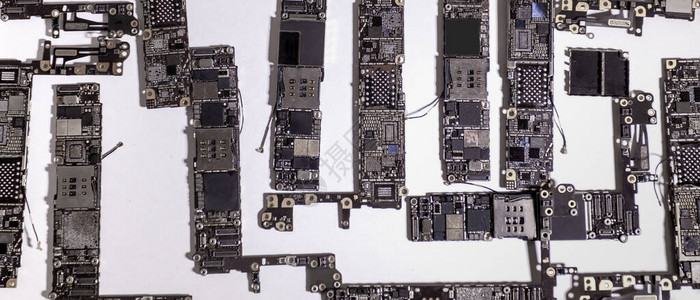 白色隔离背景上的微芯片纹理高清图片下载-正版图片504300183-摄图网