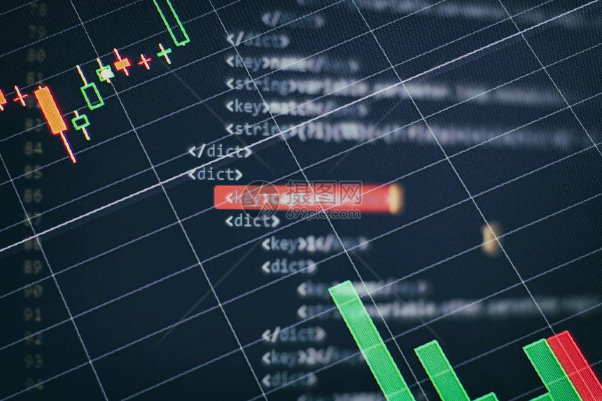 程序员开发人员的编码应用程序web应用程序编码带有源代码的计算机上的脚本软件的编程代码抽象背景插画图片下载 正版图片504341239 摄图网