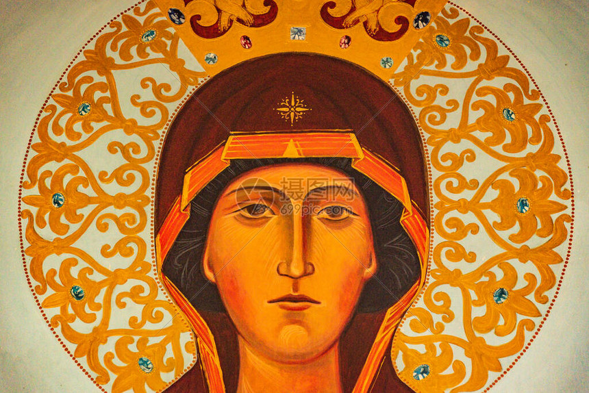 路边小教堂里的圣徒形象高清图片下载-正版图片504357437-摄图网