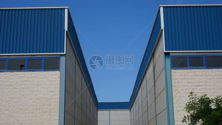 建筑物外墙仓库背高清图片下载-正版图片504421670-摄图网