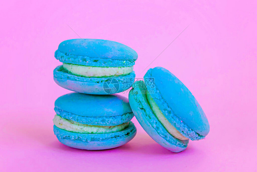 蓝色马卡龙高清图片下载-正版图片504439826-摄图网