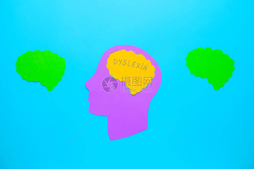 以颜色背景上的DYSLEXI高清图片下载-正版图片504440390-摄图网