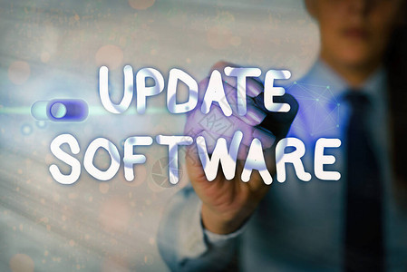显示更新软件的书写说明用同一种产品的新版本取代程序的商业概念info高清图片下载-正版图片504454557-摄图网