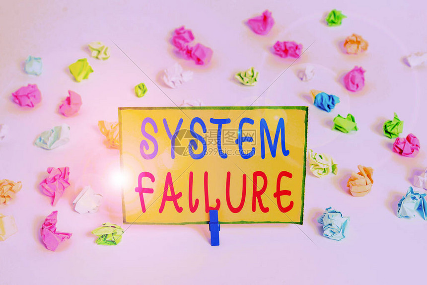 显示系统故障的写说明由于硬件故障或软件问题而出现的操作业务概念彩色折叠纸空提醒白地板套装孔高清图片下载-正版图片504454994-摄图网