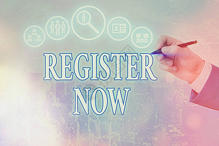 手写文本立即注册概念照片官方列表或记录显示或内容进高清图片下载-正版图片504457661-摄图网