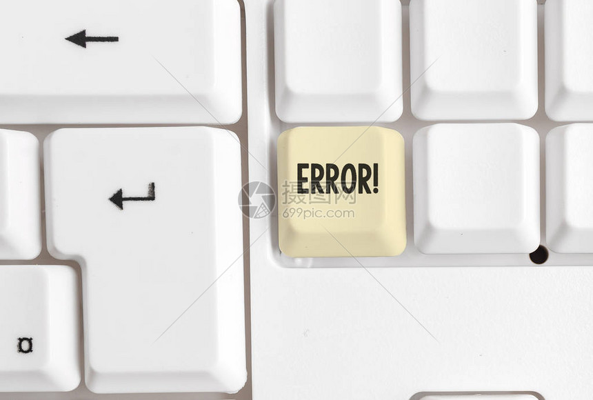 文字书写文本错误商业照片展示在进行判断或编程时出现错误的状态或条件白色pc键盘高清图片下载-正版图片504457850-摄图网