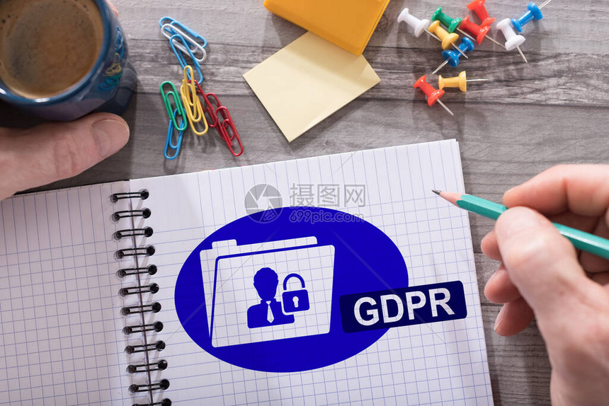 Gdpr概念借鉴了放在桌面高清图片下载-正版图片504459302-摄图网