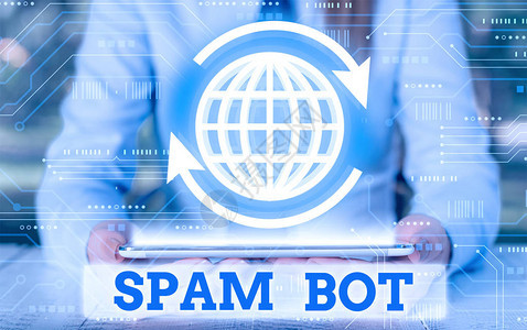 SpamBot商业概念在互联网上向用户发送垃圾邮件的自主高清图片下载-正版图片504459820-摄图网