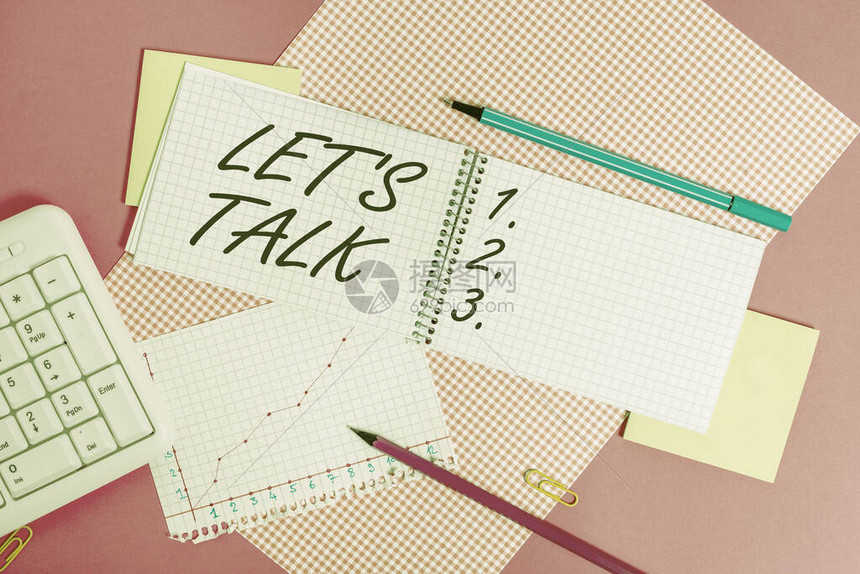 Talk的概念含义是诚实和直接地讨论诸如计划等事项高清图片下载-正版图片504467637-摄图网