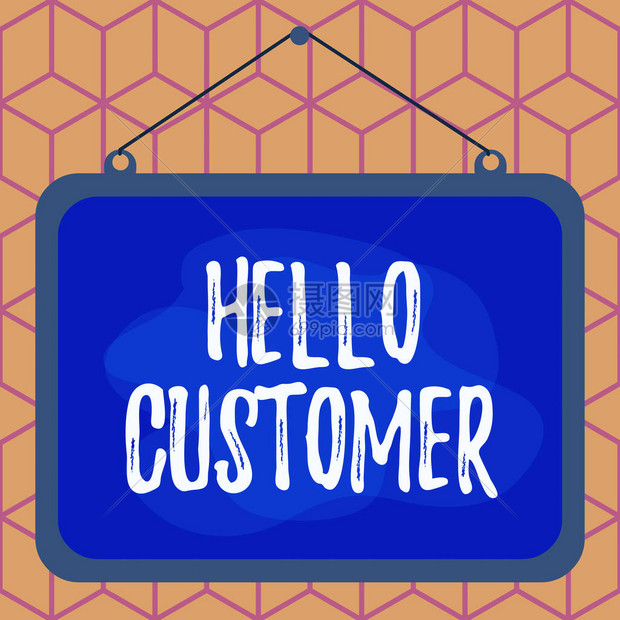 概念手写显示你好客户用于购买商品或服务的人概念意义问候不对称不均匀形状图案插画图片下载-正版图片504473891-摄图网