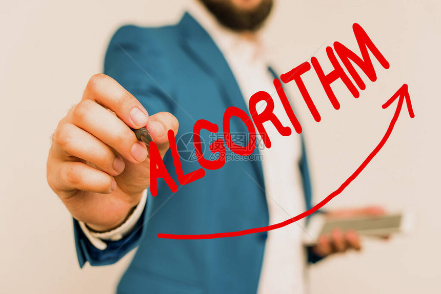 显示算法的书写笔记用于解决问题或完成任务等程序的业务概念表示增长发展概念的高清图片下载-正版图片504479151-摄图网