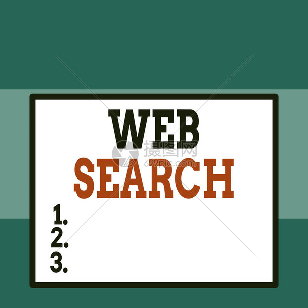 显示Web搜索的概念手写概念意义软件系统设计用于在网络上搜索信息特写视图大空白矩形高清图片下载-正版图片504536869-摄图网