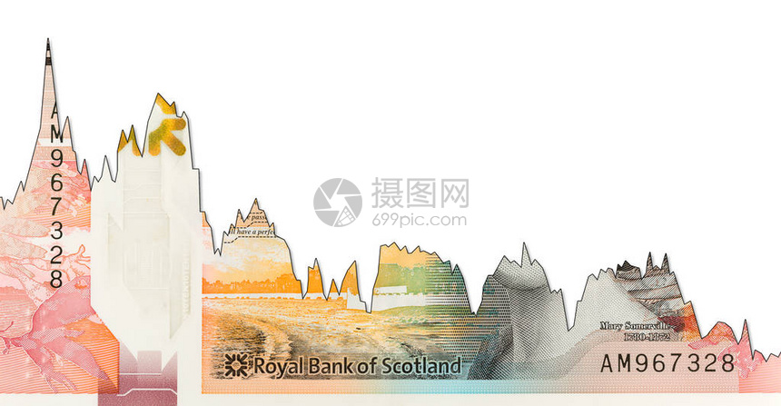 苏格兰皇家银行发的Sterling纸币高清图片下载-正版图片504561559-摄图网