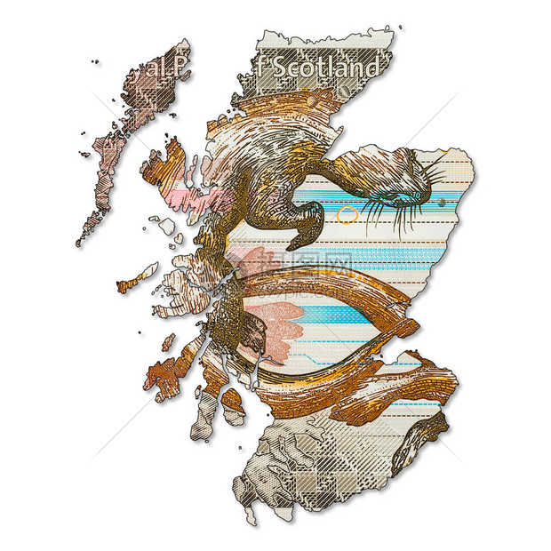 苏格兰皇家银行以苏格兰形式发布的10英镑斯特林说明Sterling高清图片下载-正版图片504561641-摄图网