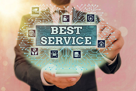 手写文本最佳服务系统向其客户提供的概念照片高清图片下载-正版图片504569361-摄图网