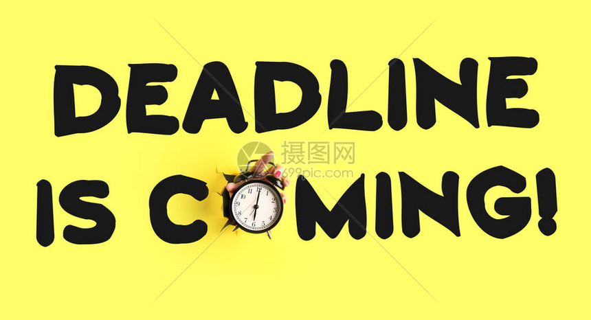文本DEADLINE即将到来高清图片下载-正版图片504634675-摄图网