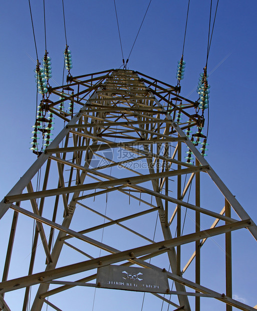 电站高压电缆塔架高清图片下载-正版图片504835721-摄图网