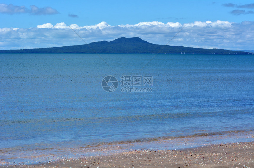 Rangitoto火山岛它是新西兰奥克兰的一个高清图片下载-正版图片504852481-摄图网