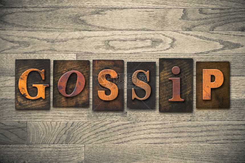 GOSSIP这个词是用木制纸高清图片下载-正版图片504854987-摄图网