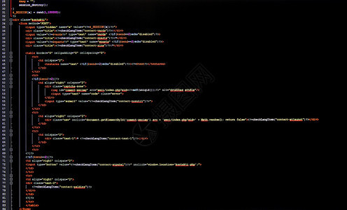 显示在计算机屏幕上带有暗背景的多彩格式化源代码线条以高清图片下载-正版图片504925039-摄图网