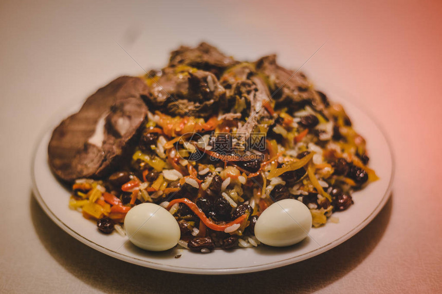 乌兹别克斯坦布哈拉乌兹别克民族美食osh高清图片下载-正版图片504987401-摄图网