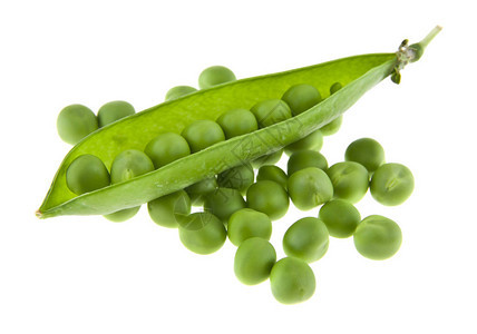在白色背景上的绿豌豆高清图片下载-正版图片504794182-摄图网