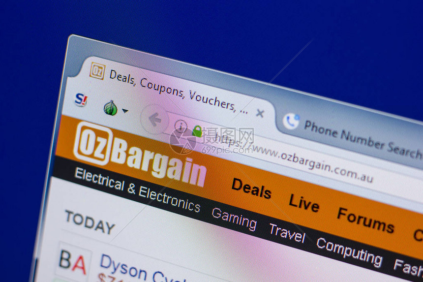 OzBargain网站主页高清图片下载-正版图片505311190-摄图网