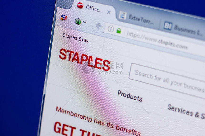 Staples网站主页高清图片下载-正版图片505311281-摄图网