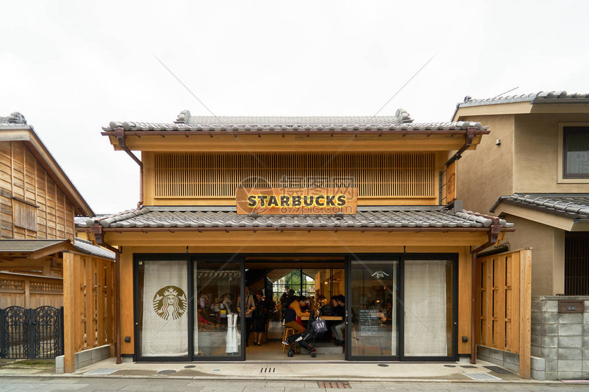 星巴克咖啡店Kawagoe创建了一家古老的日本商店高清图片下载-正版图片505312750-摄图网