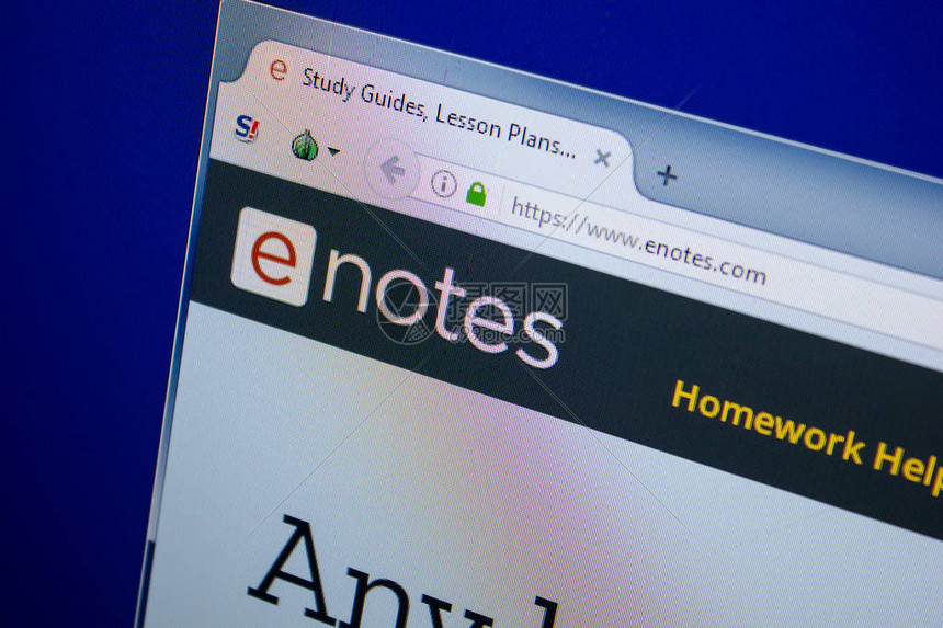 eNotes网站主页高清图片下载-正版图片505322189-摄图网