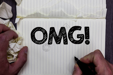 手写文字书写Omg励志电话概念意义哦高清图片下载-正版图片505330697-摄图网