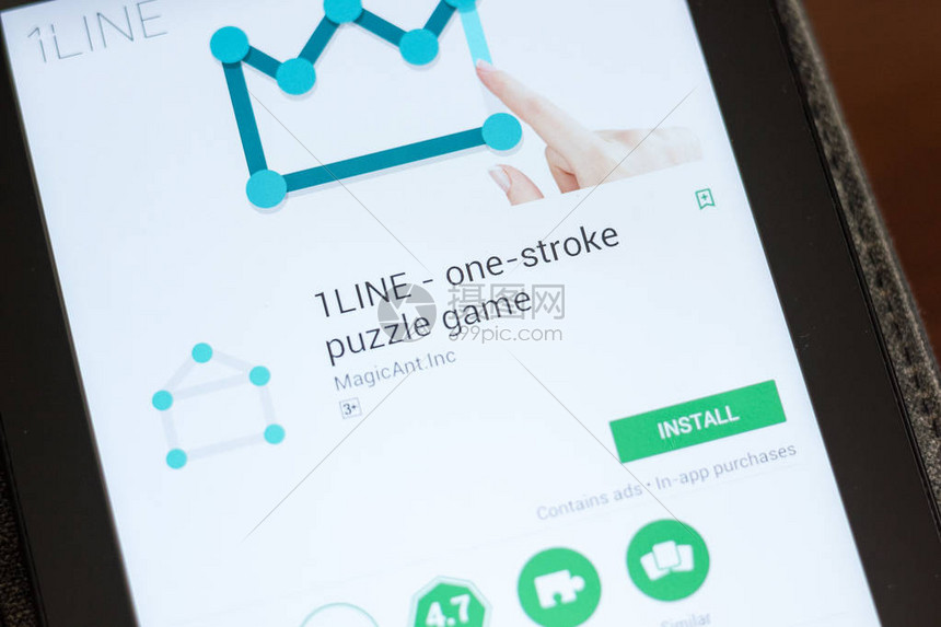 1LINE移动应用程序列表中的单点高清图片下载-正版图片505335753-摄图网