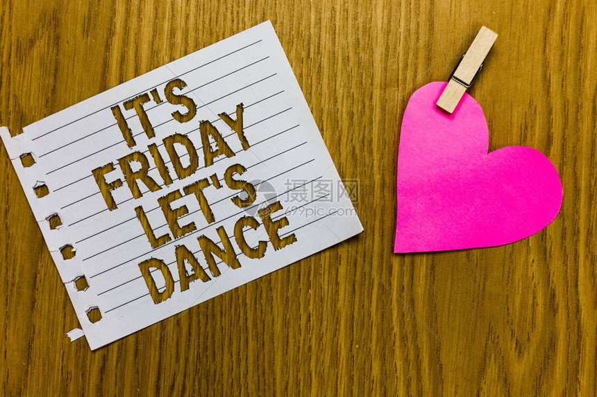 概念手写显示ItsisFridayLetDance商务照片展示庆祝开始周末去派对迪斯科音乐黄色木质甲板字高清图片下载-正版图片 ...