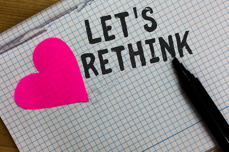 手写文本让我们重新概念意味着要记住重新考虑重新评高清图片下载-正版图片505449400-摄图网