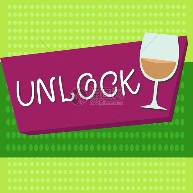 手写文本Unlock概念的含义是使用密码或其他验证来访高清图片下载-正版图片505514595-摄图网