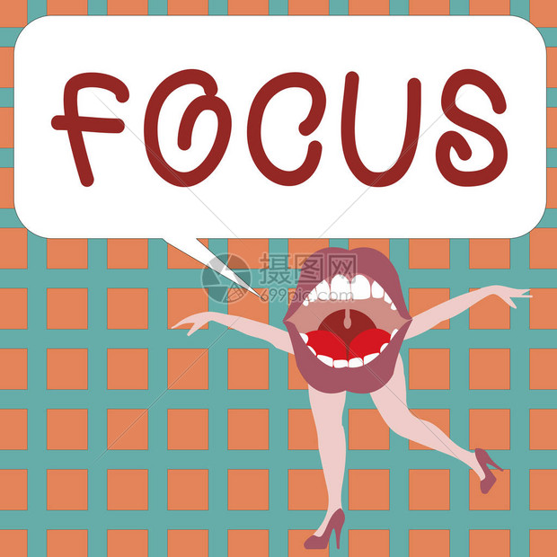 显示Focus的文本符号概念上具有或产生清晰直观定义的高清图片下载-正版图片505519202-摄图网