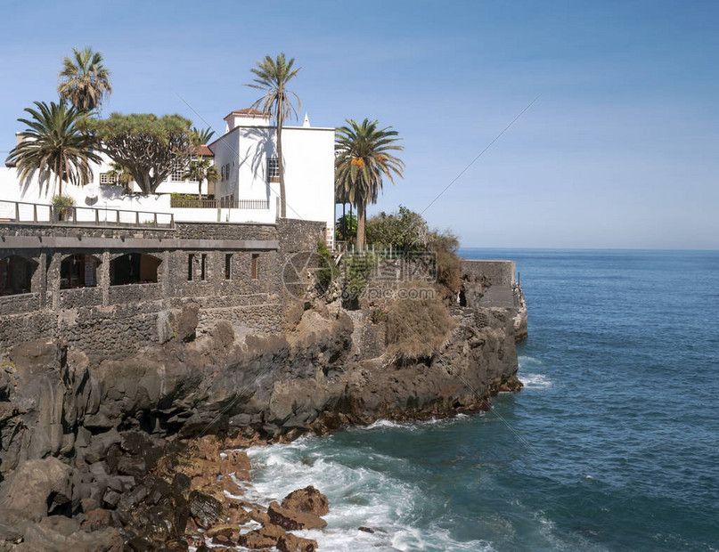 特内里费岛上的拉克鲁斯港高清图片下载-正版图片505568182-摄图网