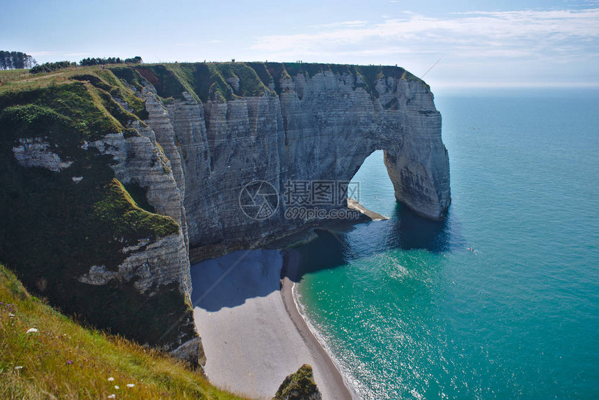 法国诺曼底的Etret高清图片下载-正版图片505642529-摄图网