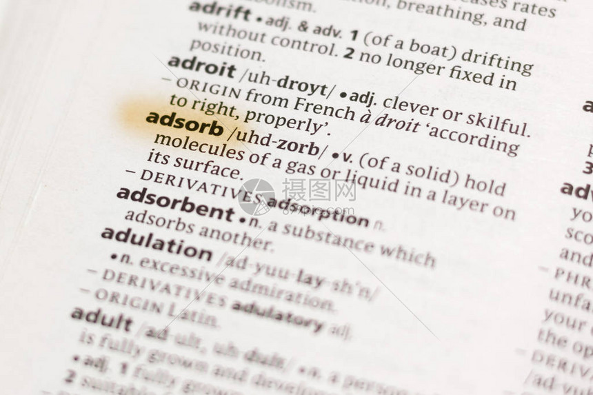 字典中的Adsorb一词或组用高清图片下载-正版图片505646741-摄图网