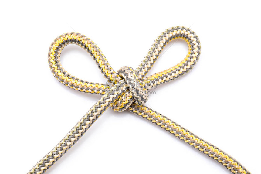 白色背景上带弓的绳子高清图片下载-正版图片505685671-摄图网