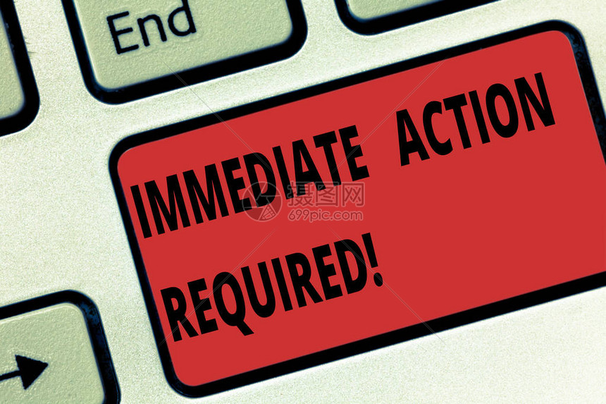 手写文本需要立即采取行动概念含义解决您系统上弹出的警报键盘意图创建计算机消息高清图片下载-正版图片505777157-摄图网