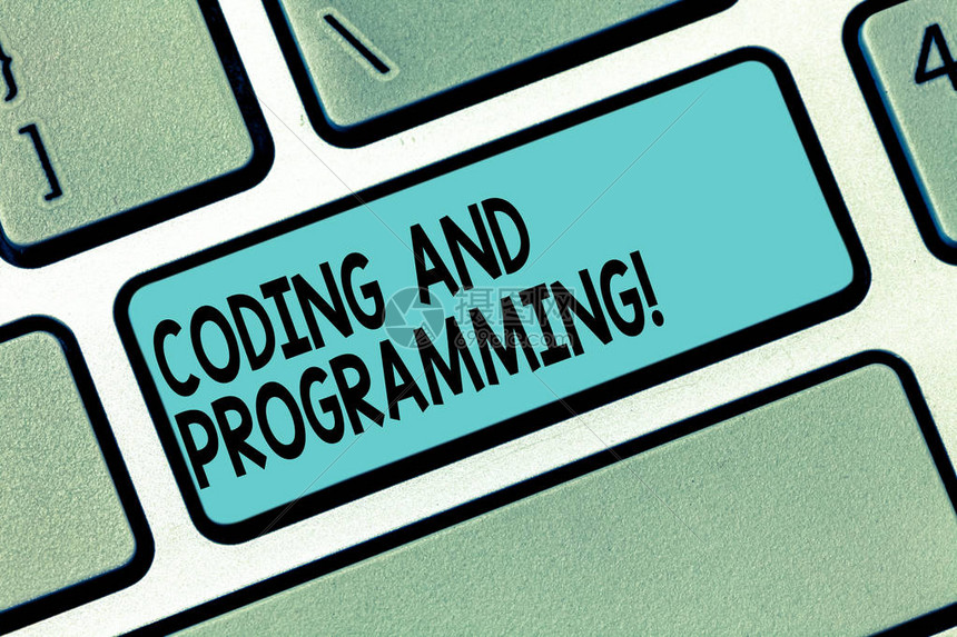 显示编码和编程的文本符号概念照片设计和构建可执行的计算机程序键盘意图创建计算机消息高清图片下载 正版图片505777727 摄图网