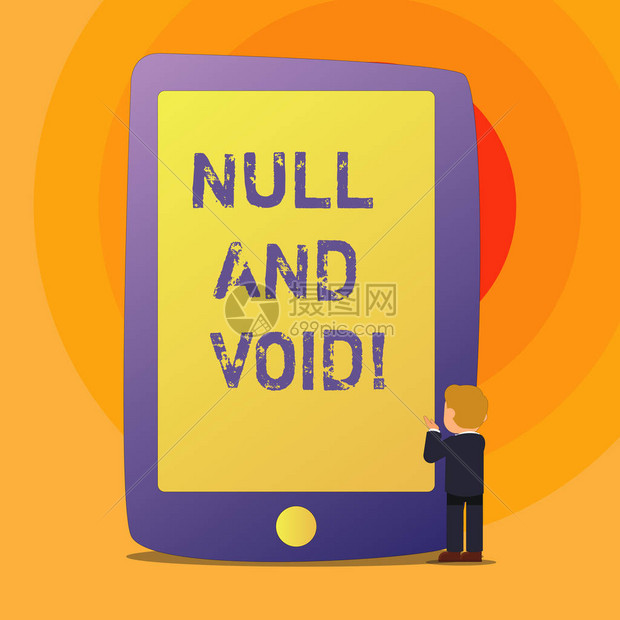显示Null和Void的概念手写商务照片文本取消合同没有法律效力高清图片下载-正版图片505844815-摄图网