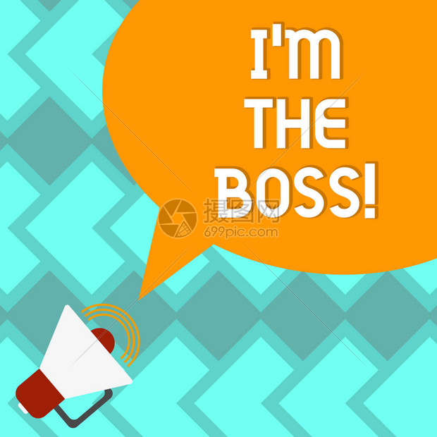 显示IMTheBoss的文本符号概念照片是在工作或特定情况下达命令的人高清图片下载-正版图片505845003-摄图网